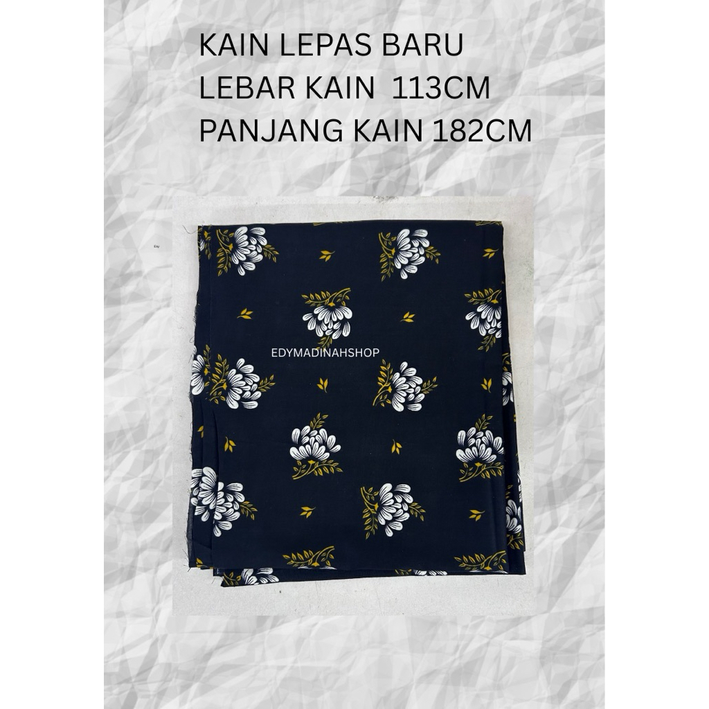 Kain lepas cotton kain semutar premium corak baru warna comel lembut ...