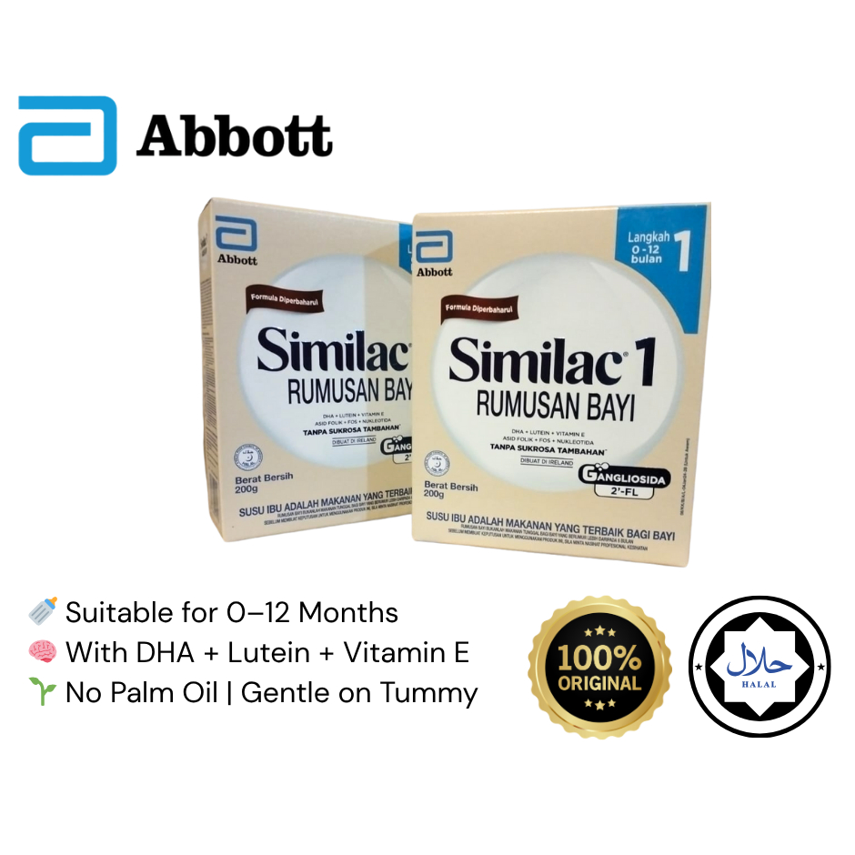 Similac Step 1 Infant Formula 200 gram (0–12 Months) EXP 2026 | Shopee ...
