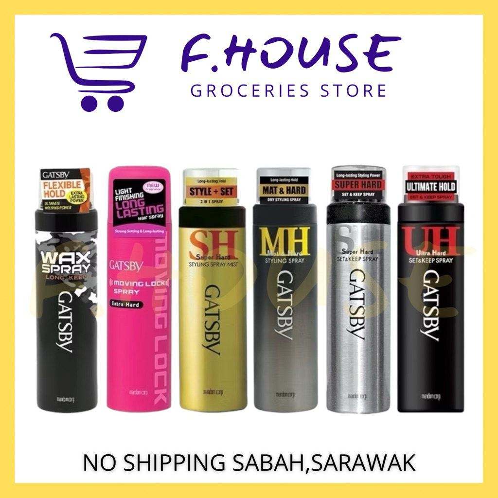 GATSBY Set & Keep Spray/Styling Spray (150g-200g) | Shopee Malaysia