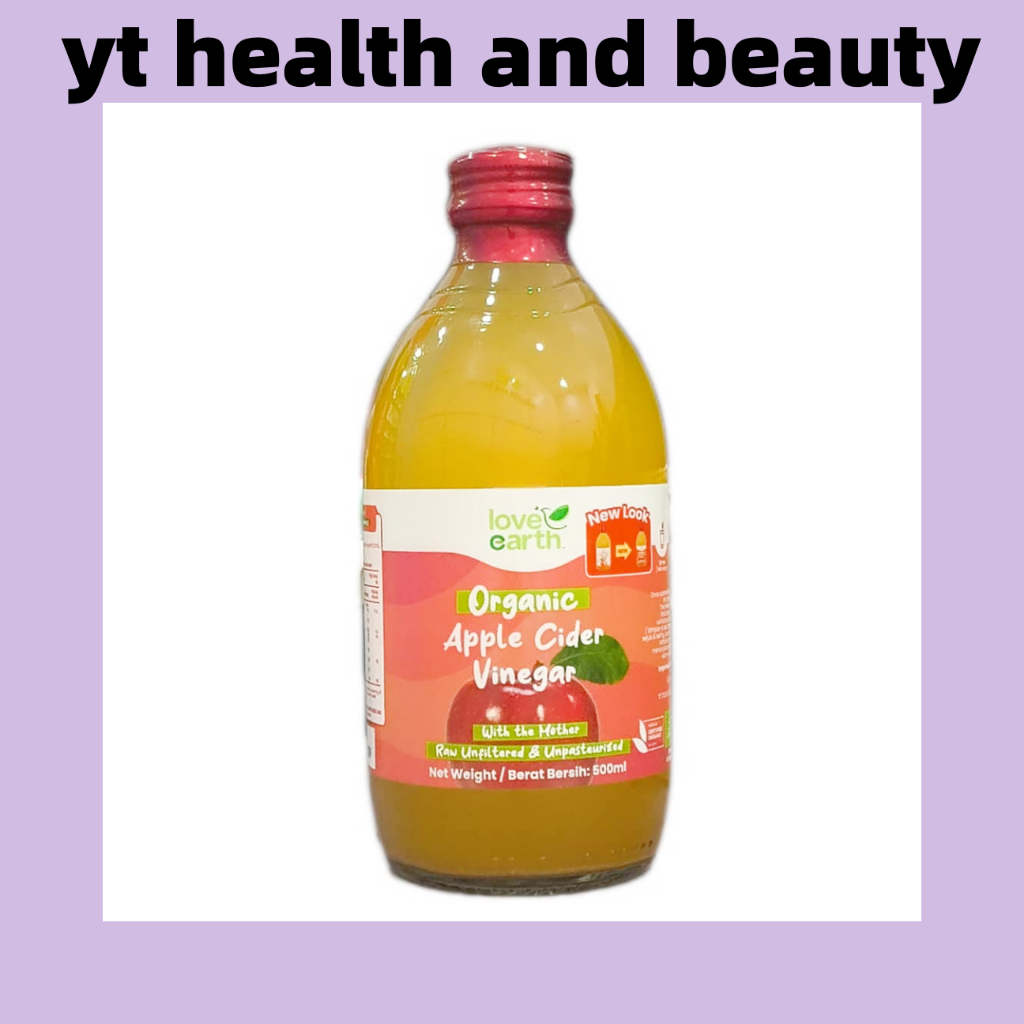 LOVE EARTH APPLE CIDER VINEGAR 500ML | Shopee Malaysia