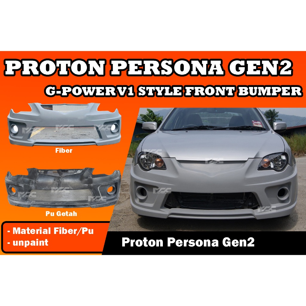 PROTON PERSONA GEN2 G POWER V1 FRONT BUMPER ( G-POWER V1) BUMPER DEPAN ...
