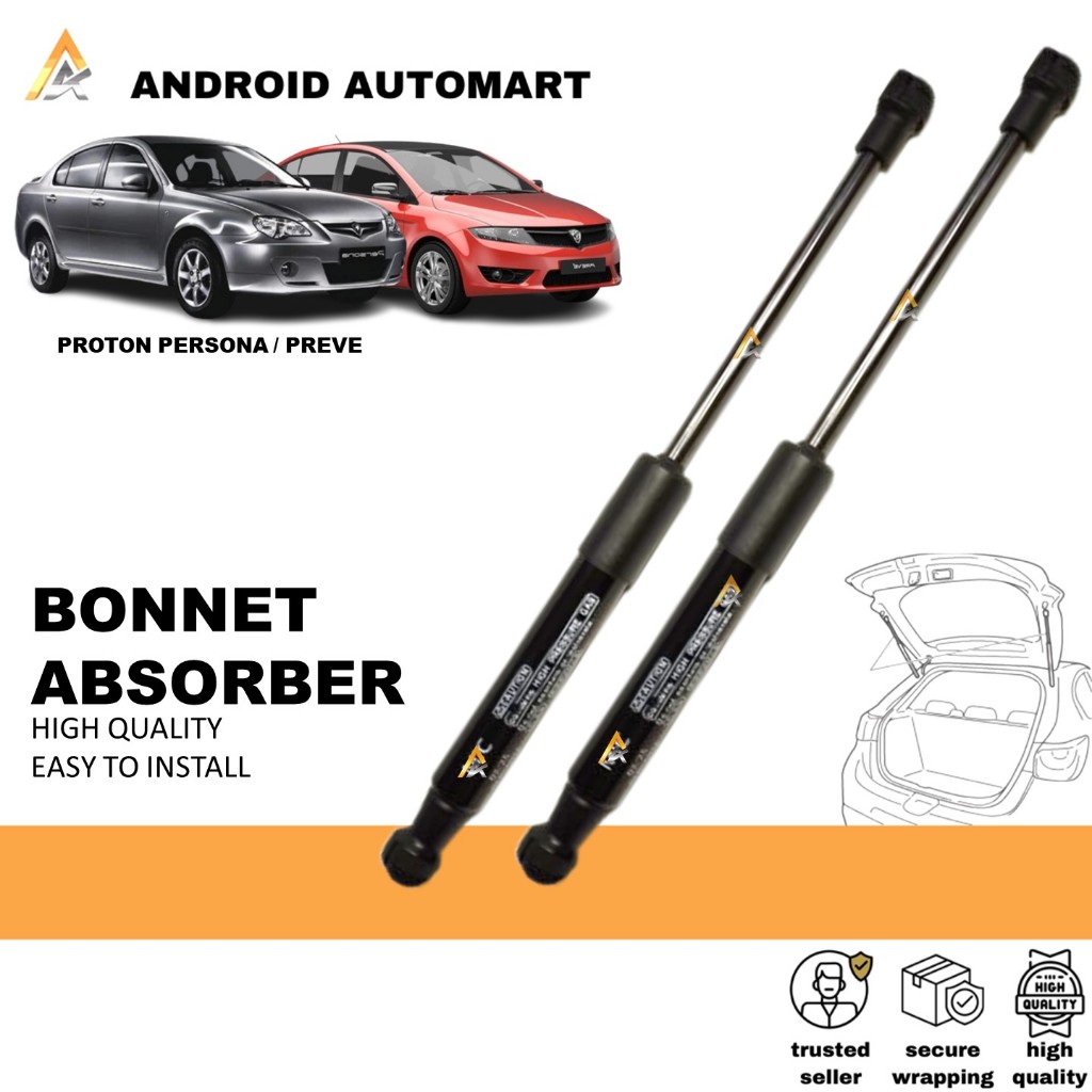 WARRANTY Proton Persona & Preve Rear Bonnet Damper Rear Boot Absorber ...