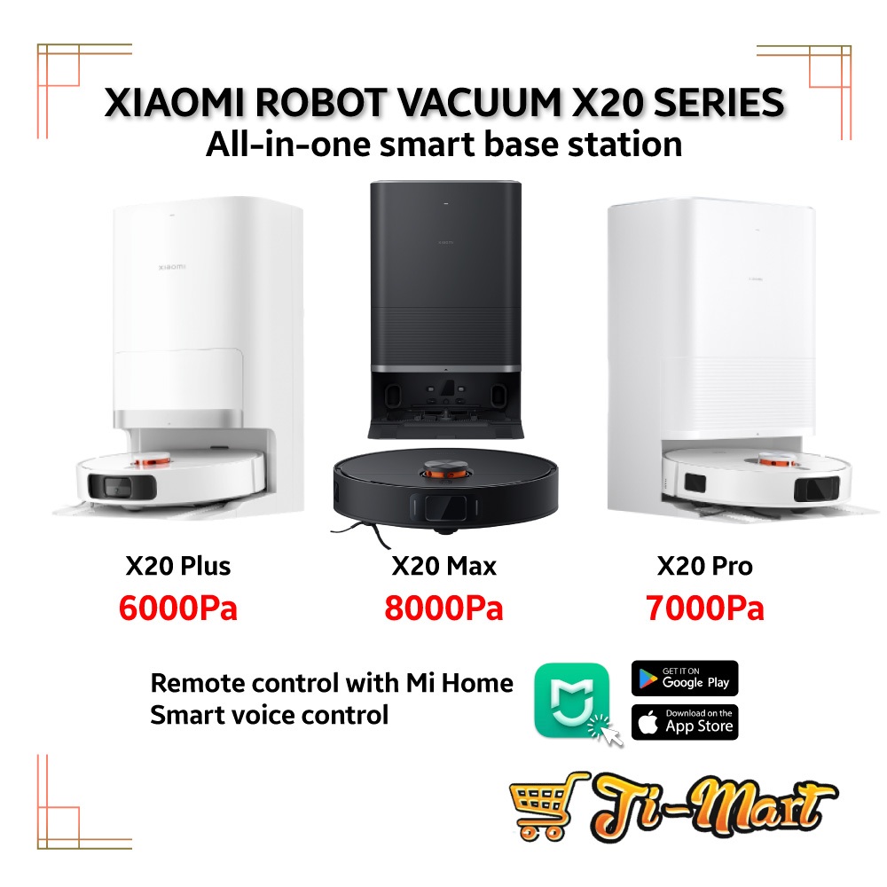 [MY Set] Xiaomi Robot Vacuum X20 Max | X20Plus | X20 Pro | All-in-One ...