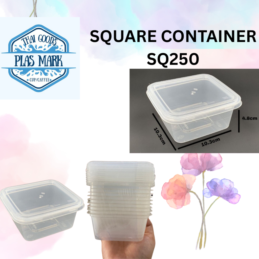 PP Square Container With Lid SQ250 SQ350 SQ450 SQ650 SQ750 ...