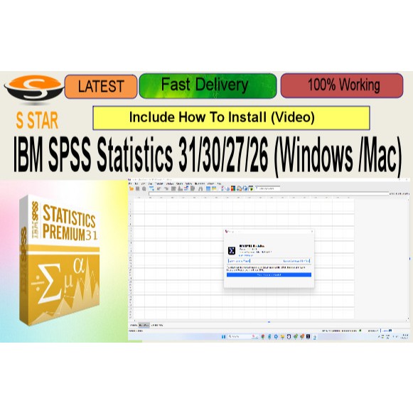 IBM SPSS Statistics 31/30/27/26 (Windows /Mac) (M1/M2/M3/M4 Can Use) | Shopee Malaysia