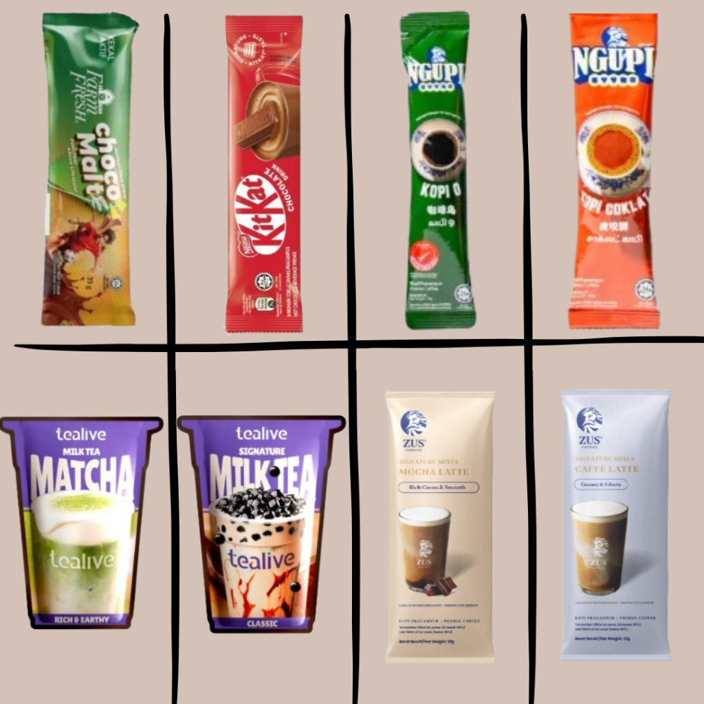 [TRY IT]-ZUS Signature Caffe latte/ZUS NGUPI white coffee Kopi Coklat ...