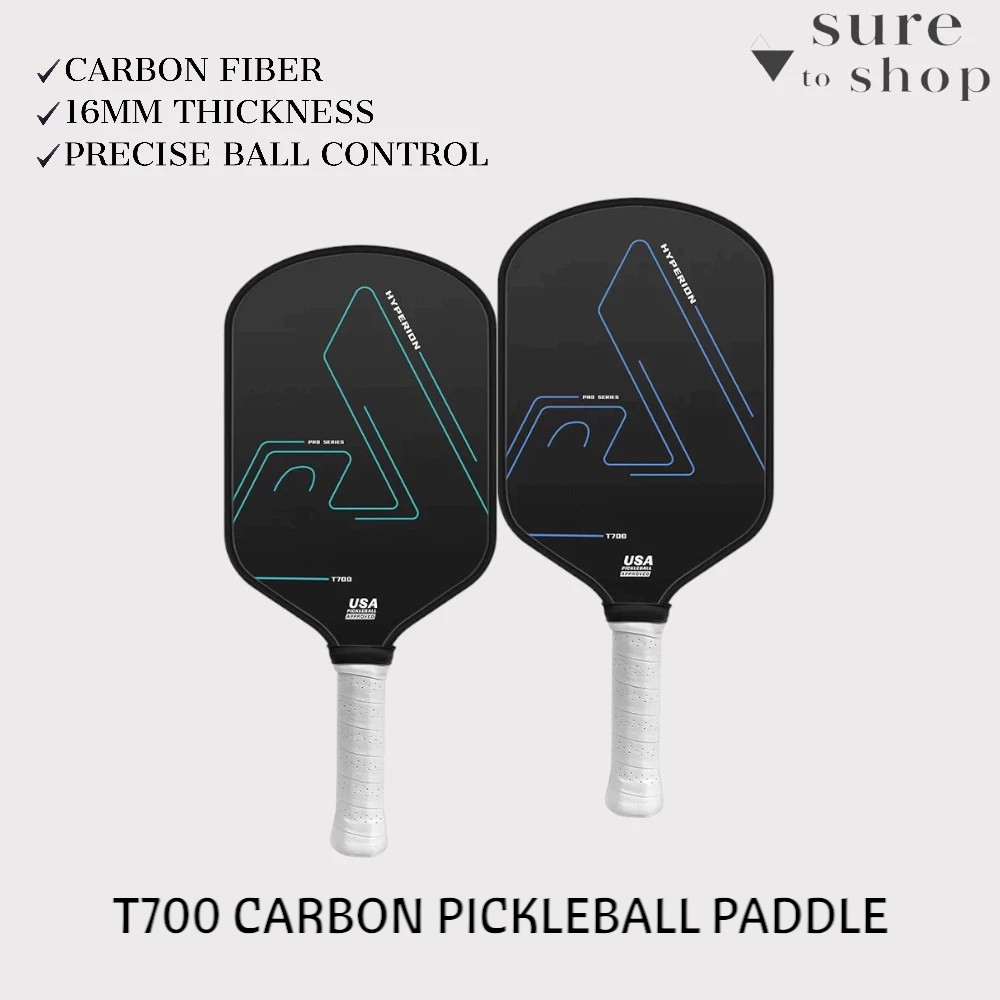 Set Raket Pickleball T700 T700 Pickleball Paddle Carbon Fiber Matte ...