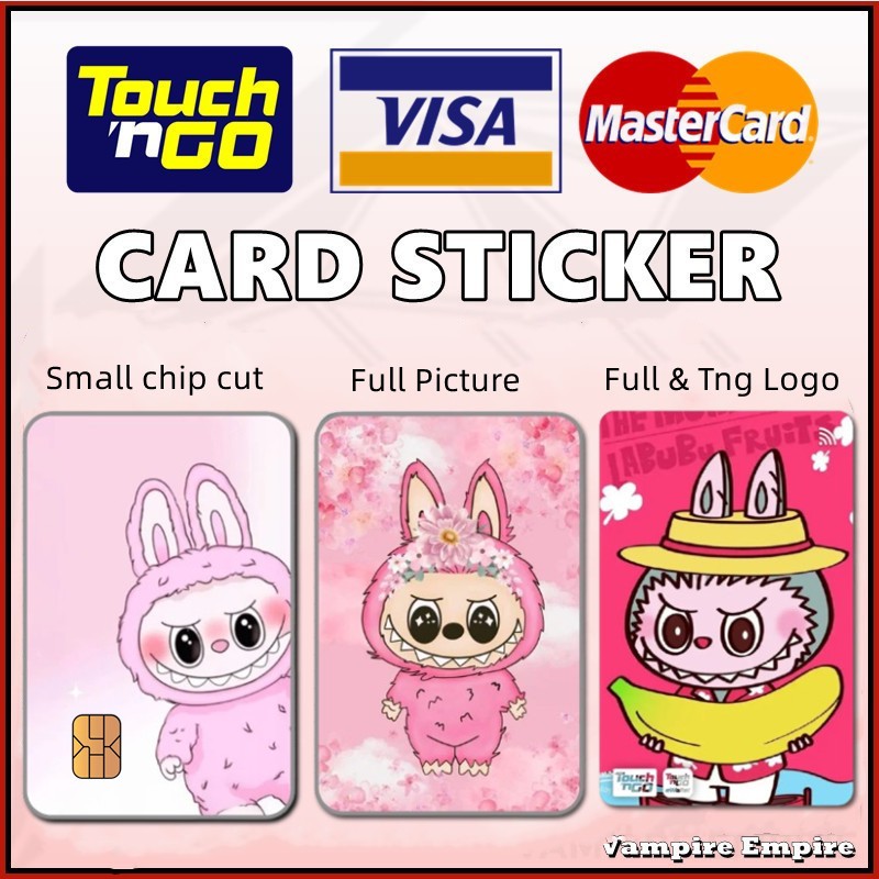 LABUBU for Touch n Go Card Sticker Cover TNG / Master / Visa / Credit / Debit CARD Printing DIY ...
