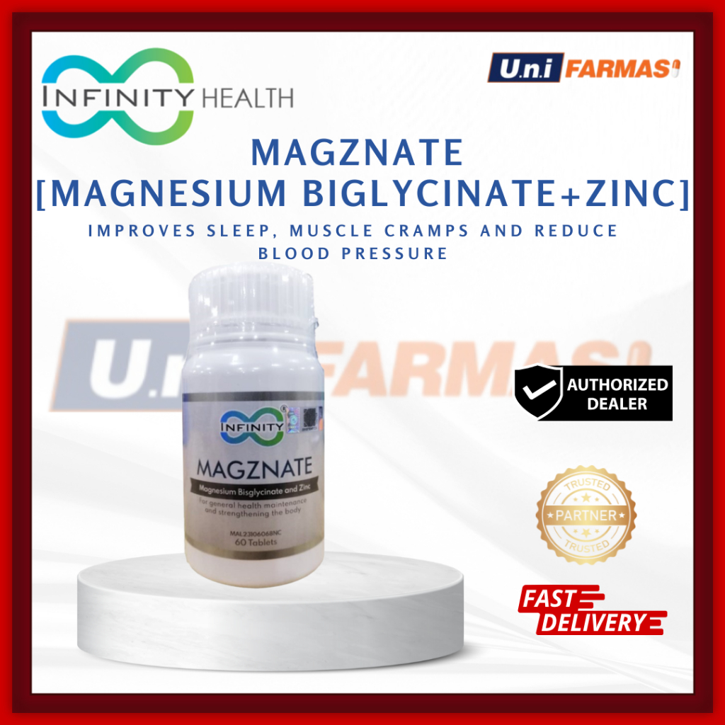 ORIGINAL INFINITY MAGZNATE 60 TABS MAGNESIUM BISGLYCINATE 750MG ...