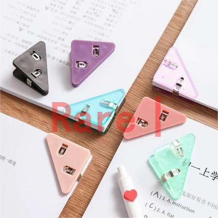 Triangle Paper Clip Plastic corner clip Index Clamp Clip small clip ...