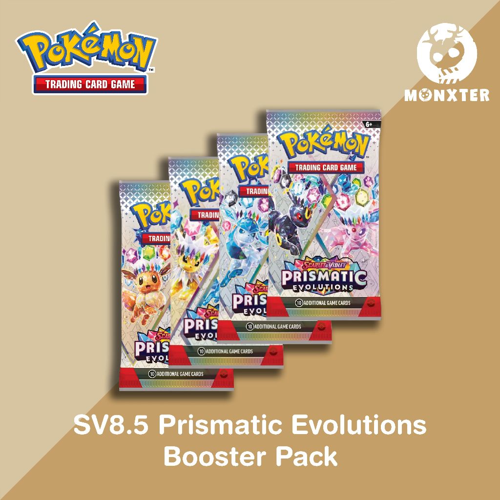 Pokémon TCG - Scarlet & Violet SV8.5 Prismatic Evolutions Booster Pack ...