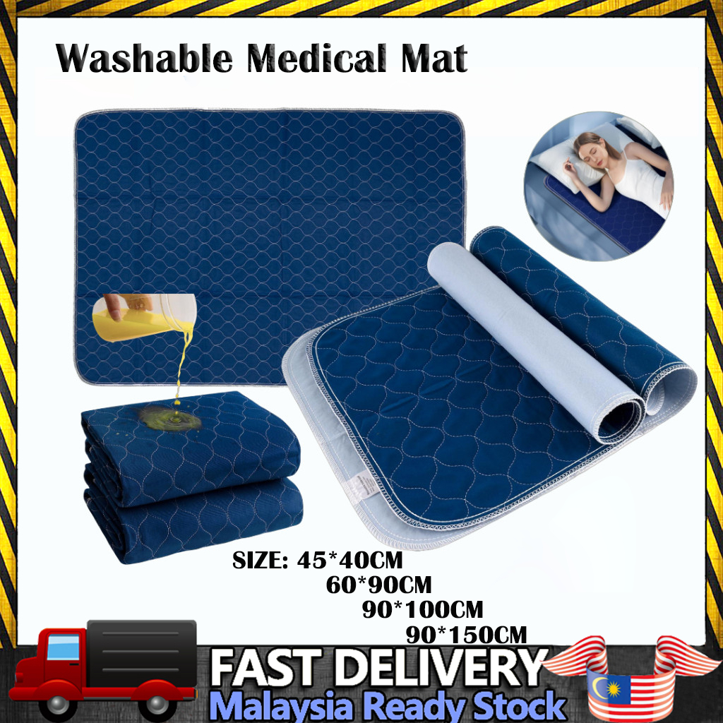 Waterproof Underpad- Absorbent Incontinence Pad Reusable Bed Sheet ...