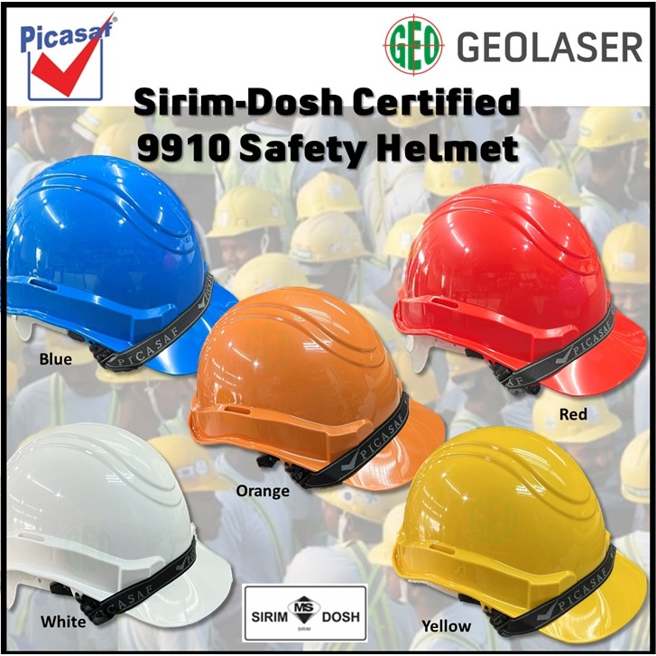 PICASAF SIRIM-DOSH CERTIFIED HEAD PROTECTION SAFETY HELMET (9910) SLIDE ...