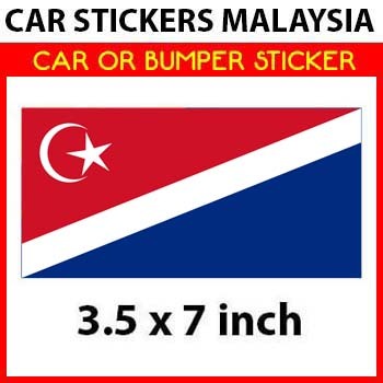 Car Sticker OR Bumper Sticker - Kota Tinggi Johor Flag District Sticker ...