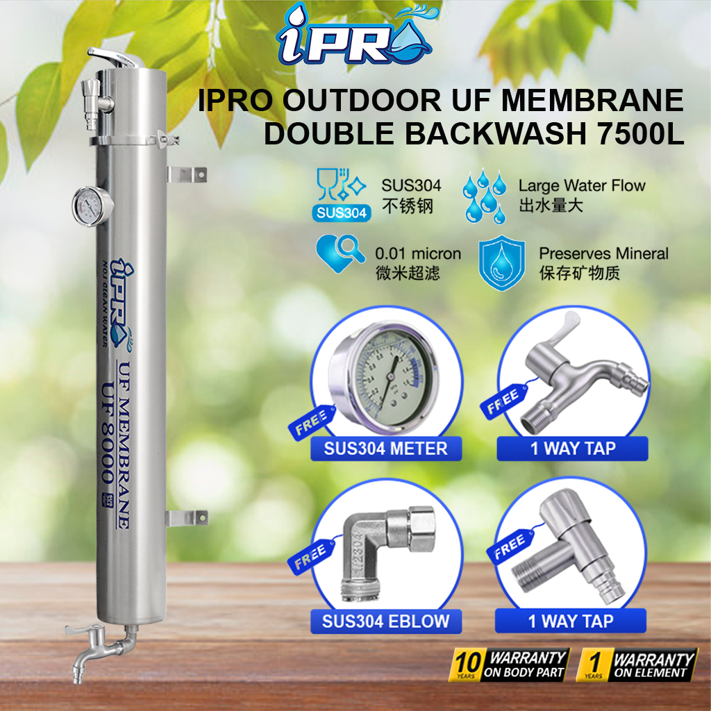IPRO SUS 304 Ultra Filtration UF Membrane Double Backwash Outdoor Water ...