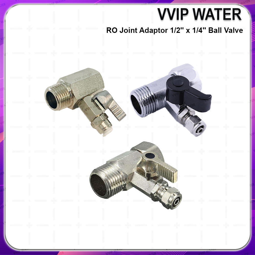 Coway Cuckoo RO Joint Adaptor 1/2'' x 1/4'' Ball Valve Faucet Connector ...