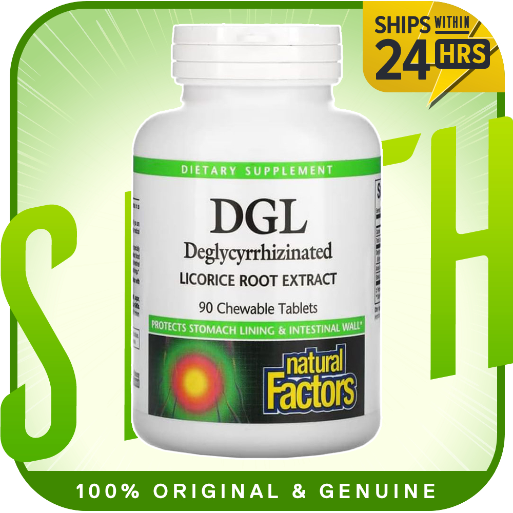 Natural Factors Chewable DGL 400 mg, Licorice Extract for Healthy ...