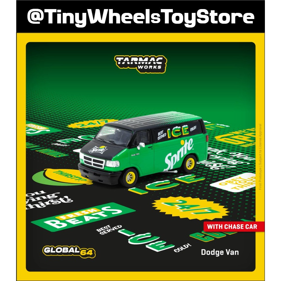 Tarmac Works Global64 Dodge Van Sprite Delivery Van | Shopee Malaysia