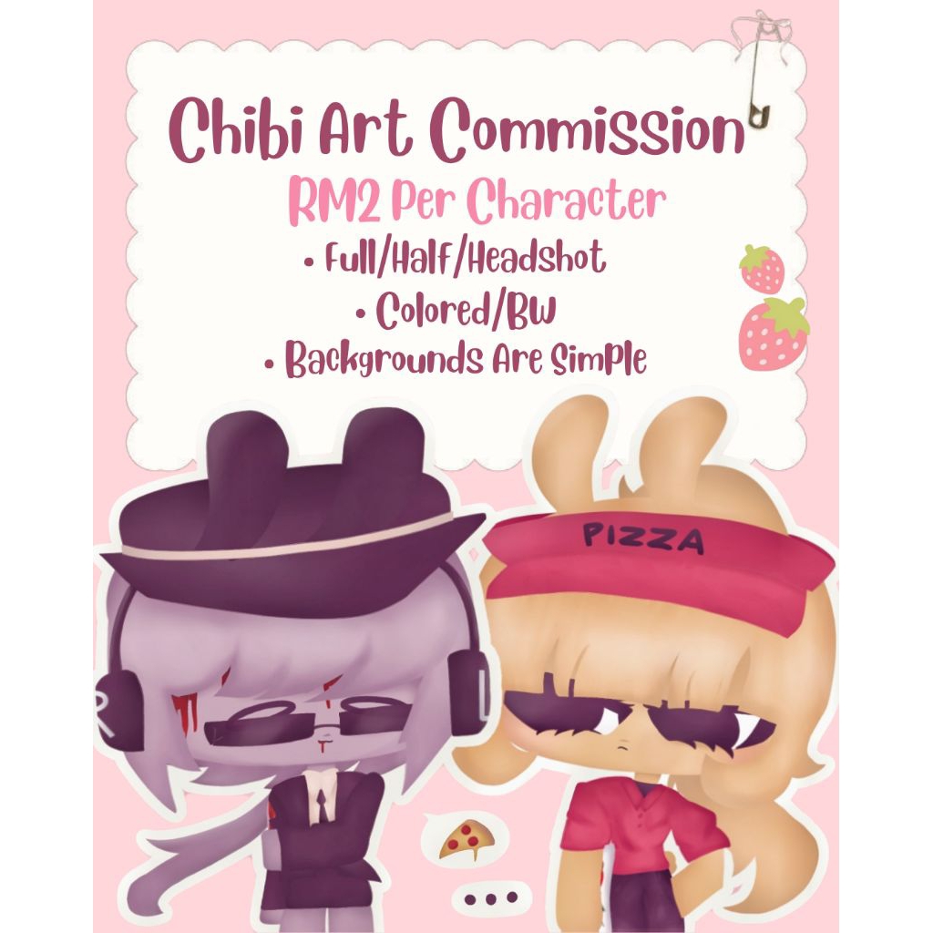 🎀 {RM2} Silly Simple Chibi Digital Art Character OC Commission 🎀 ...