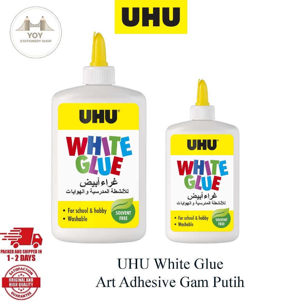 UHU White Glue Art Adhesive Gam Putih | Shopee Malaysia