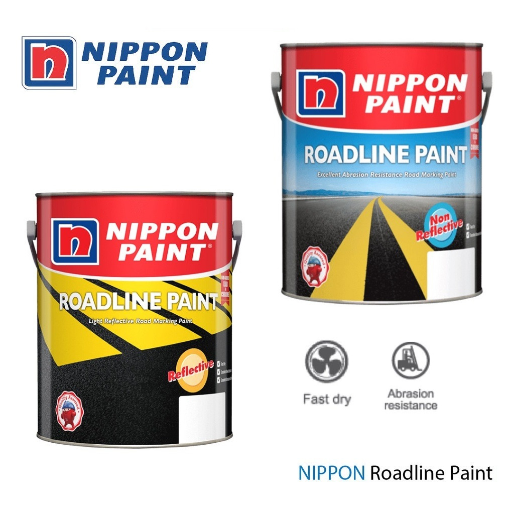 MKR 5L NIPPON Paint Roadline Paint Marking Paint CAT JALAN (Reflective ...