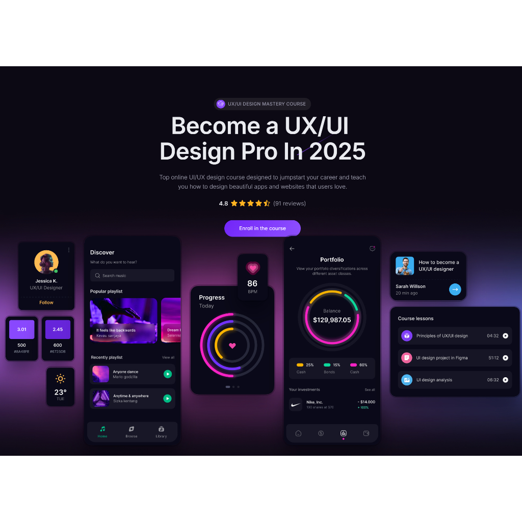 UI/UX Video Course-Uxpeak - UX UI Design Mastery Course | Shopee Malaysia