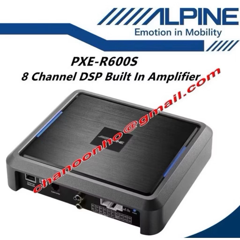 ALPINE PXE-R600S DSP BUILT IN 8 CHANNEL AMPLIFIER AUDIO PROCESSOR ALPINE DIGITAL SOUND PROCESSOR ...