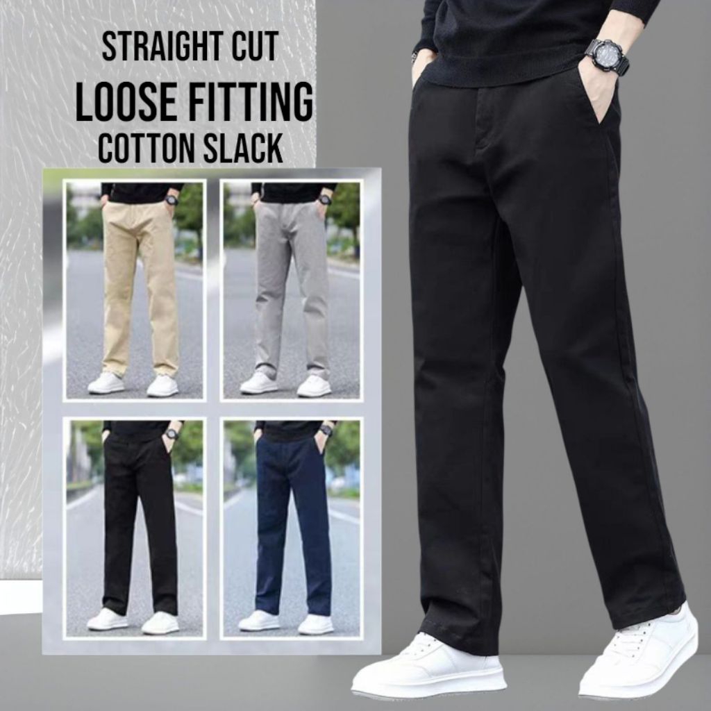 👍Premium Quality ️ Cotton Seluar Slack Lelaki - Men's Straight Cut ...