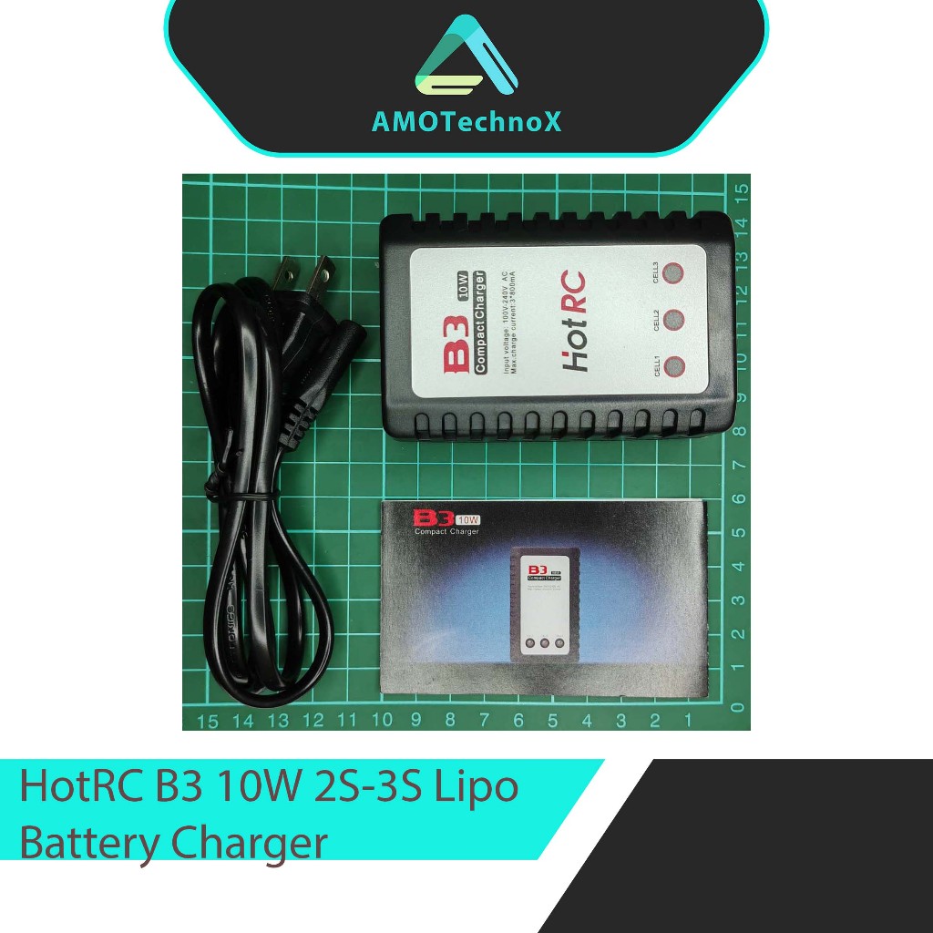 Hotrc B3 10W 2S-3S Lipo Battery Charger 7.4v/11.1v Li-polymer Fast Charging for RC LiPo Car ...