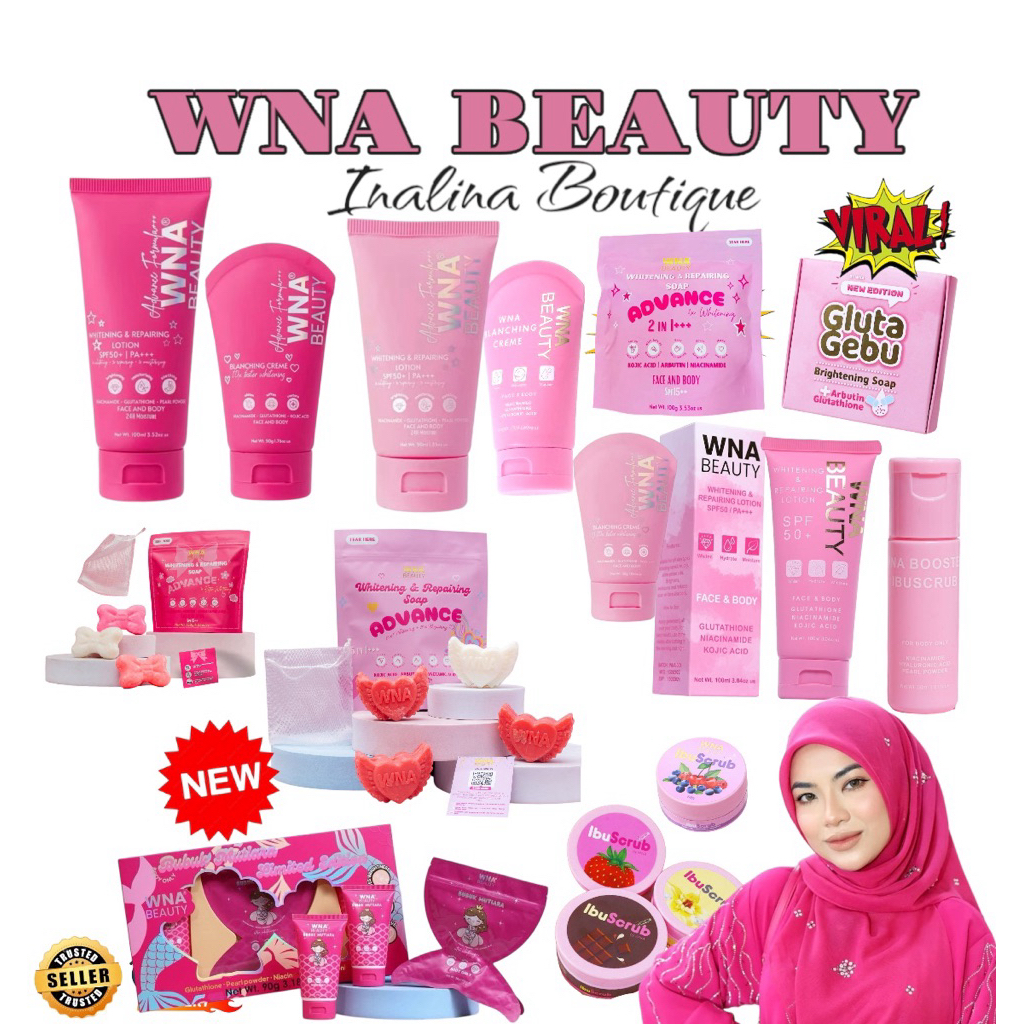 WNA LOTION/BLANCHING/IBU SCRUB/BOOSTER/SOAP/PEELING GEL / BUBUK MUTIARA ...