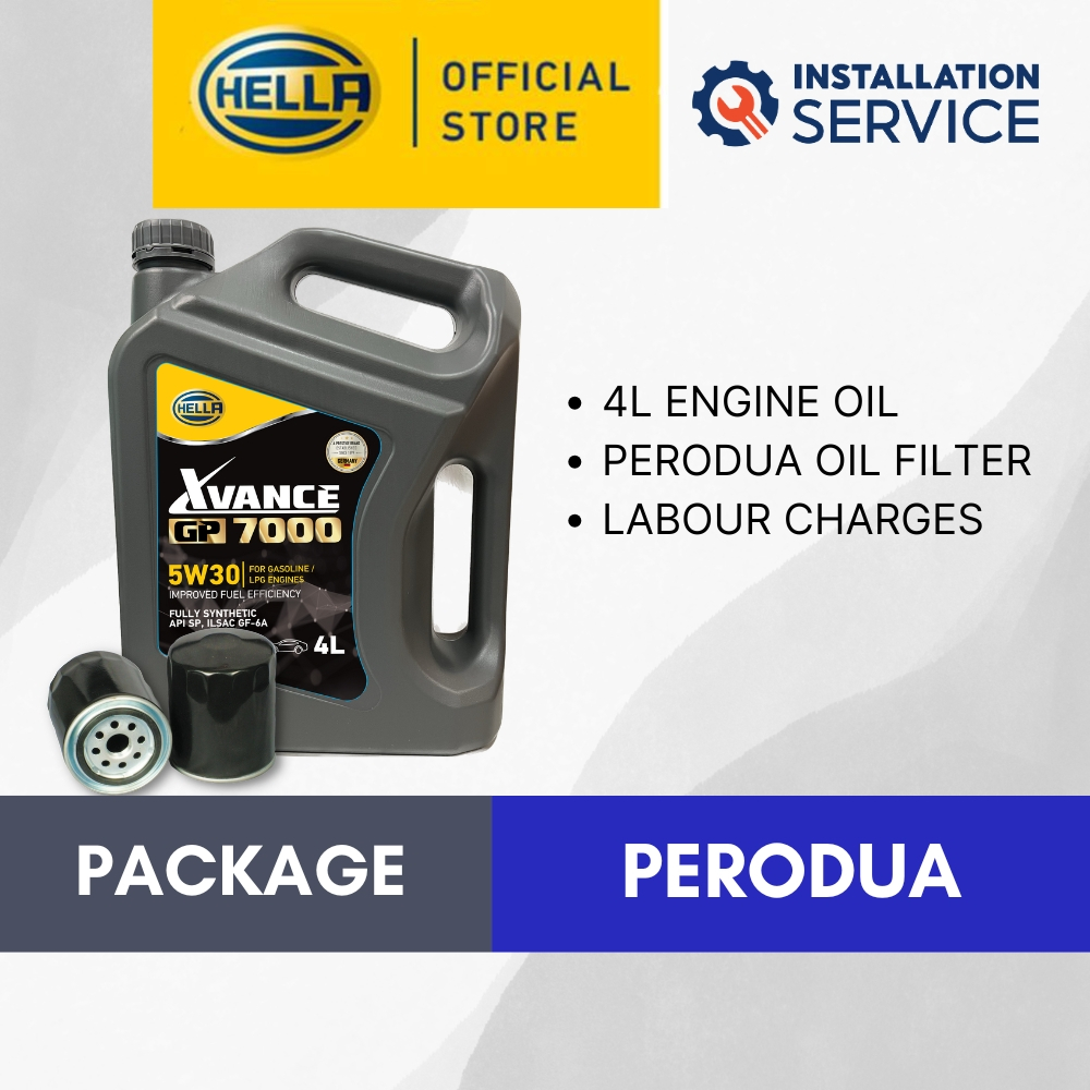 Perodua Engine Oil Service Package HELLA Engine Oil | Shopee Malaysia