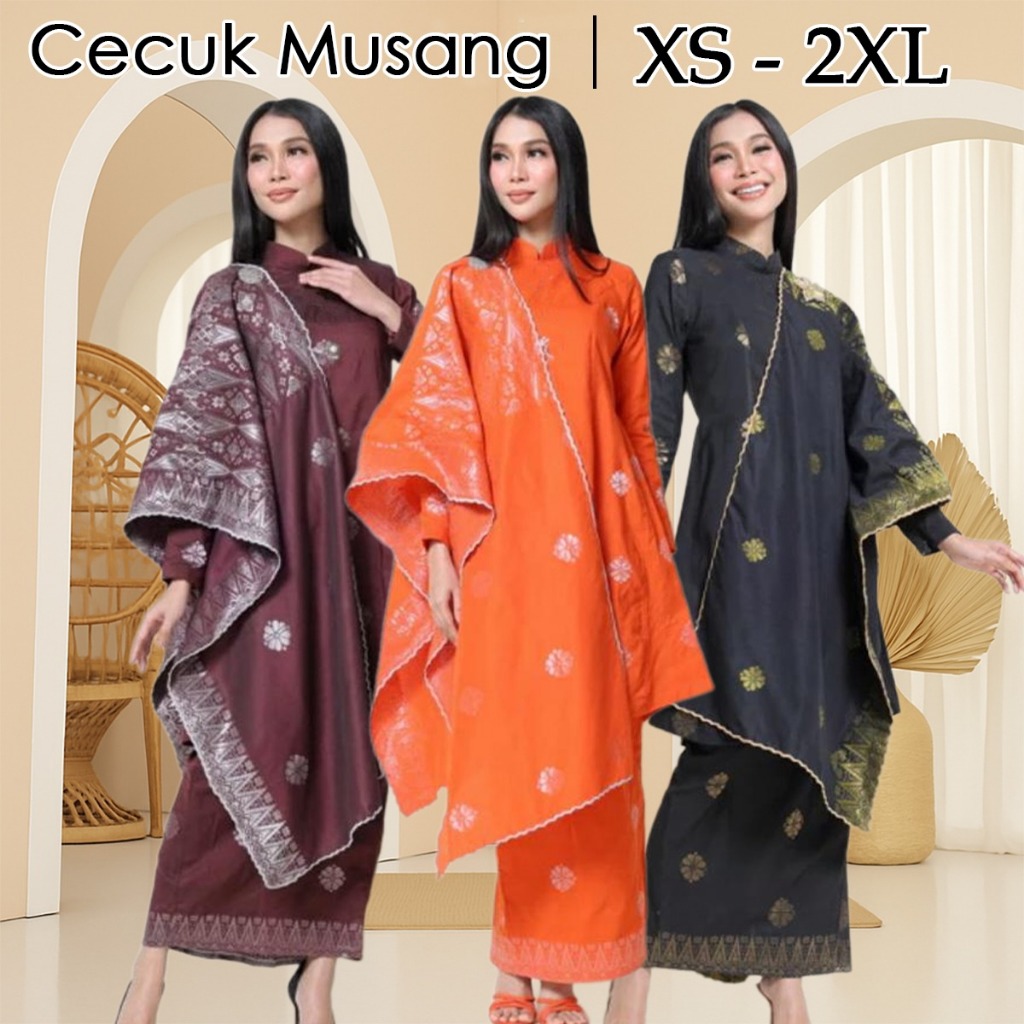 Cecak Musang Sekali Selendang (XS-2XL) / Baju Songket / 100% Asli Songket Tenun / Songket 2025 ...