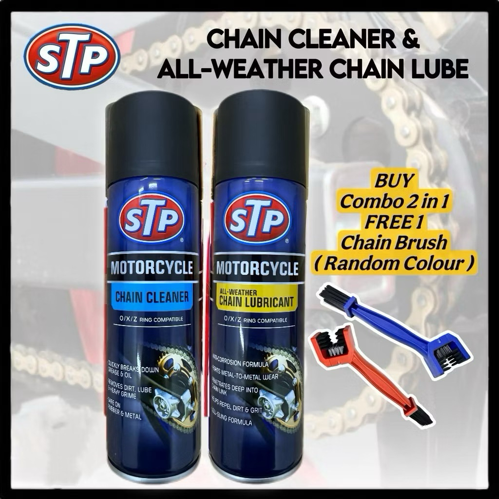 100% ORIGINAL STP CHAIN LUBE MOTORCYCLE SPRAY RANTAI MINYAK RANTAI STP ...