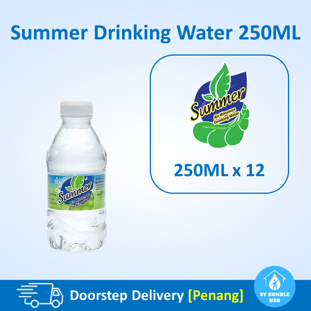 Summer Drinking Water 250ML (10-20 Ctn/Kotak) 小瓶饮用水 活动首选 | Shopee Malaysia