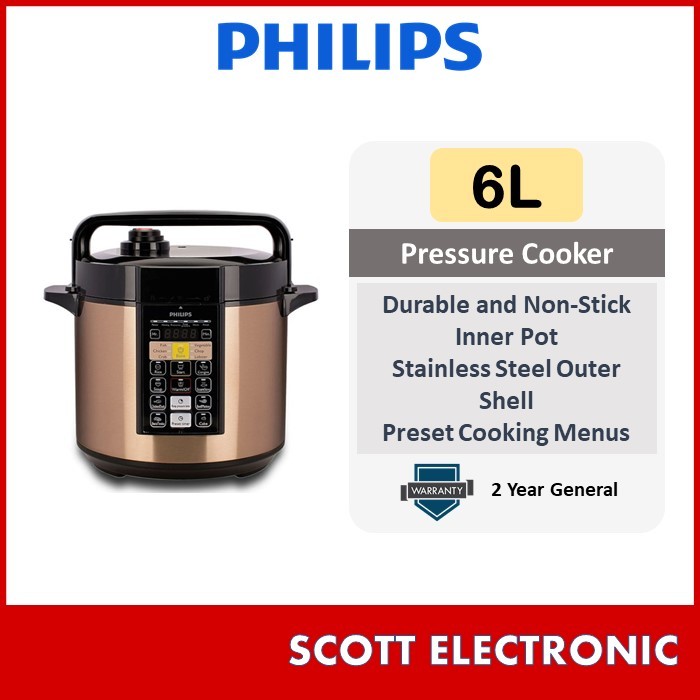 Philips Computerized Electric Pressure Cooker HD2139/HD2139/60 | Shopee ...