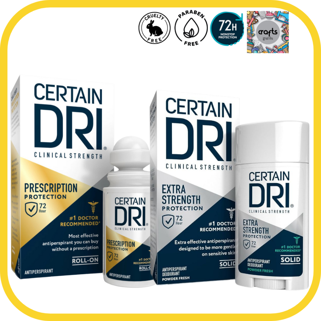 Certain Dri Clinical Antiperspirant Deodorant - Prescription Strength ...