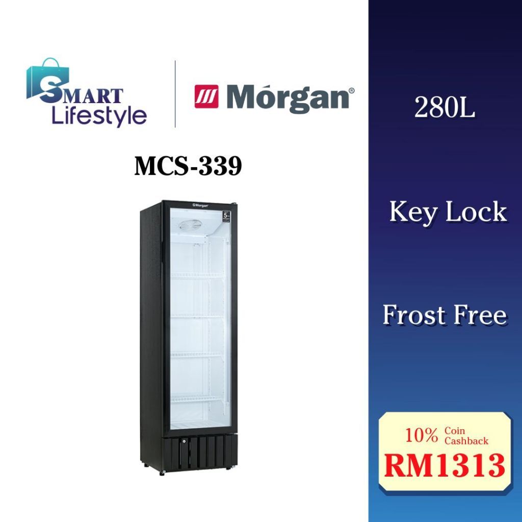 Morgan (280L) Showcase Display Chiller MCS-339 / Midea (310L) Showcase ...