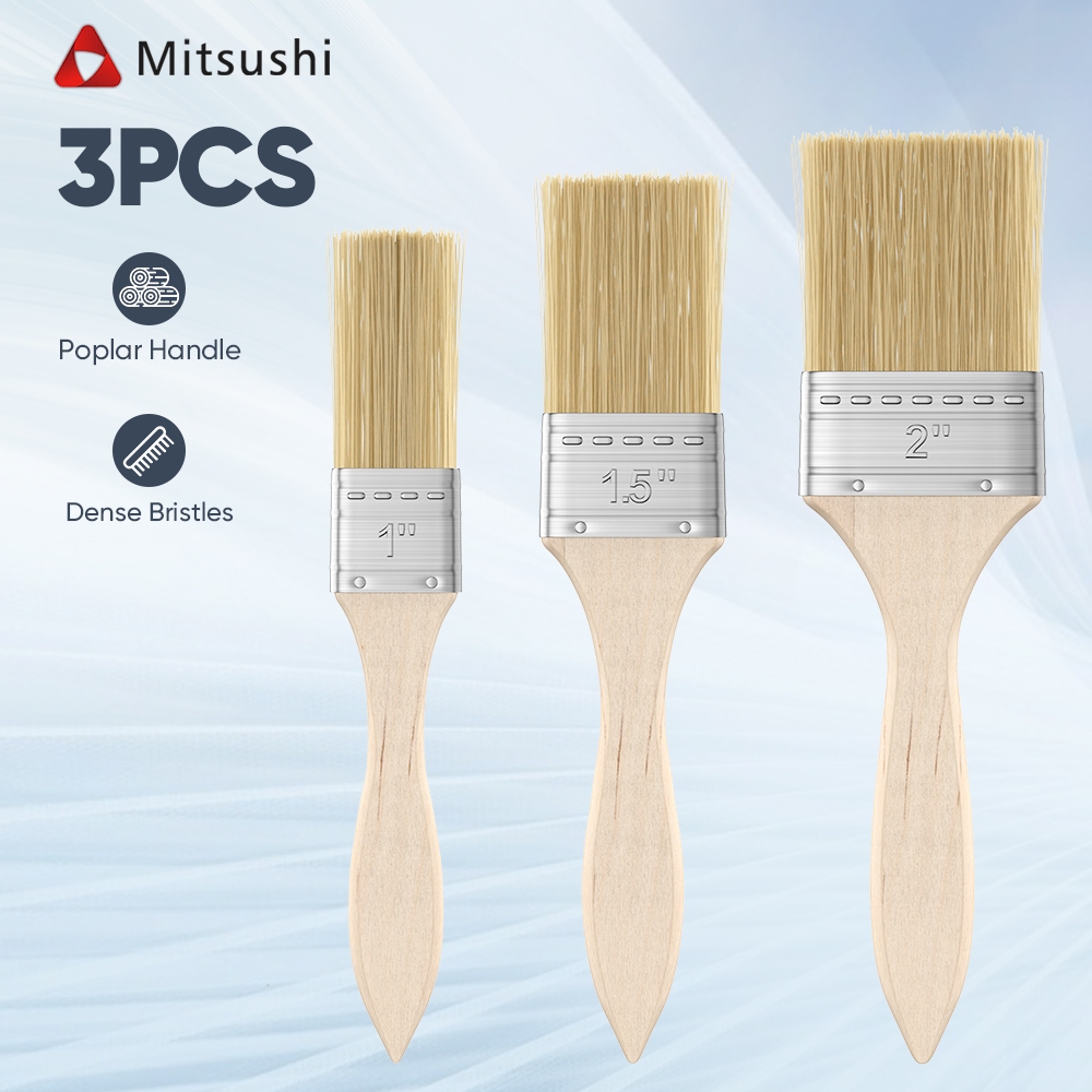 Mitsushi Paint Brush Berus Cat Kayu Wood Soft Nylon Multipurpose High ...