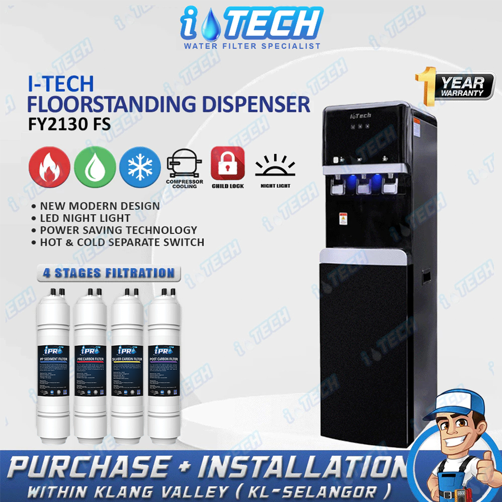 [FREE INSTALL] I-TECH Hot Normal Cold Freestanding Water Dispenser ...