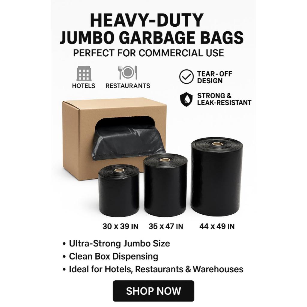 Beg Sampah Heavy Duty Size Besar M L XL 100 Pieces Box Pack | Shopee ...