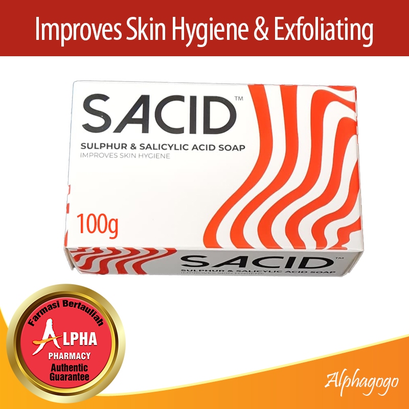 Sacid Sulphur & Salicylic Acid Soap Bar (100g) | Shopee Malaysia