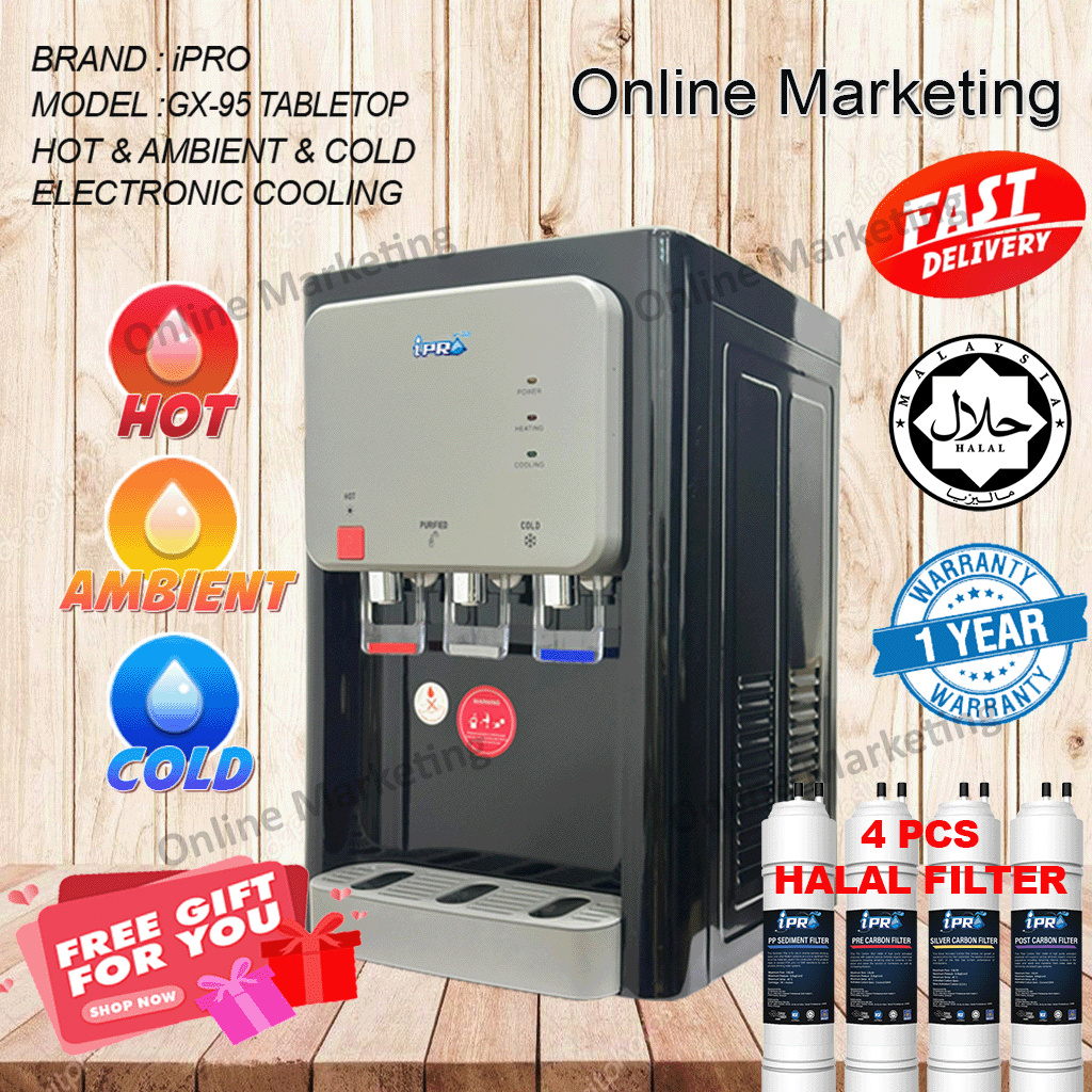 iPRO Mild Alkaline Hot Warm Cold Model: GX95/GX81T Desktop Water ...