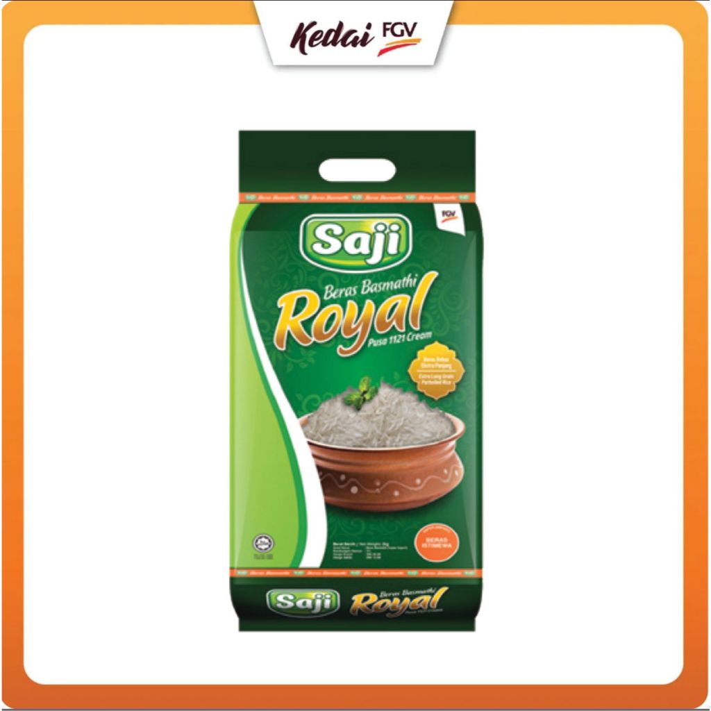 SAJI Beras Basmathi Royal Pusa 1121 (2kg) | Shopee Malaysia