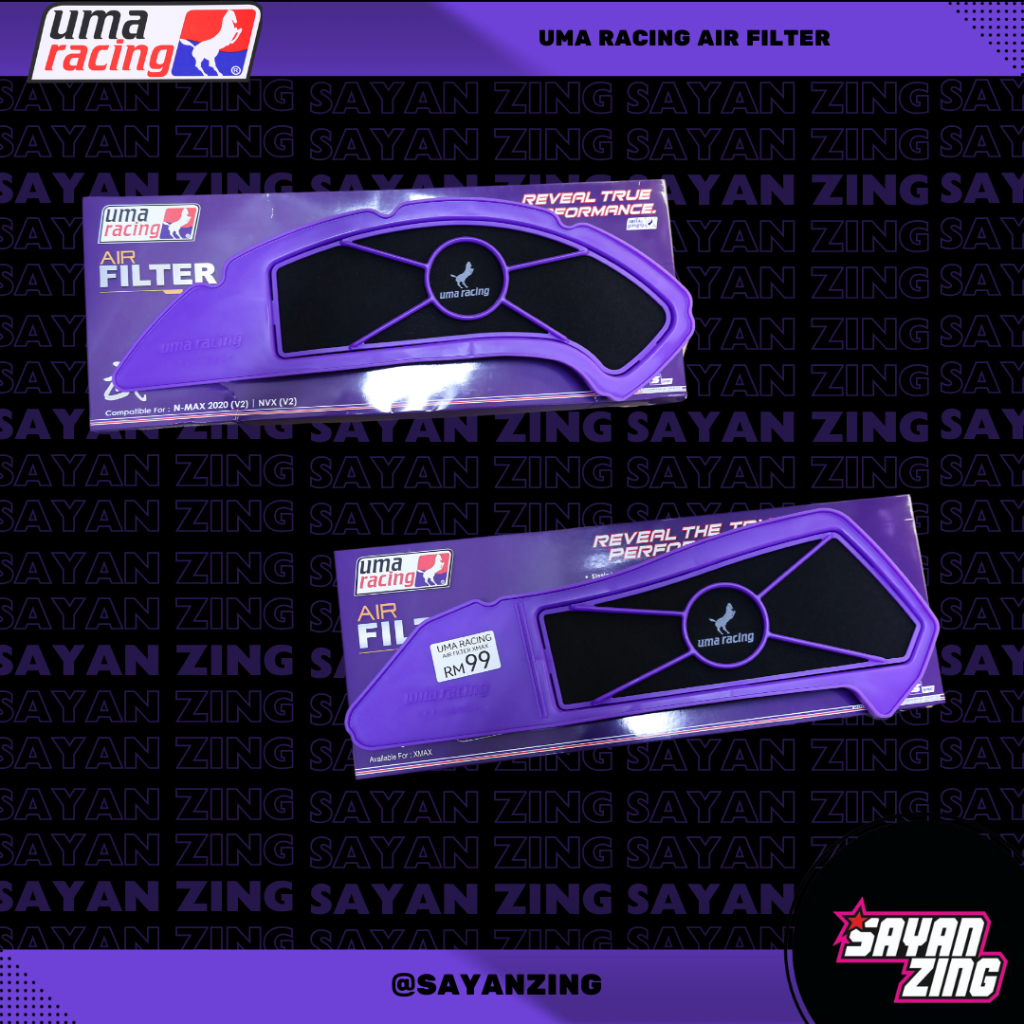 UMA RACING AIR FILTER XMAX V1 V2 NMAX NVX V2 | Shopee Malaysia