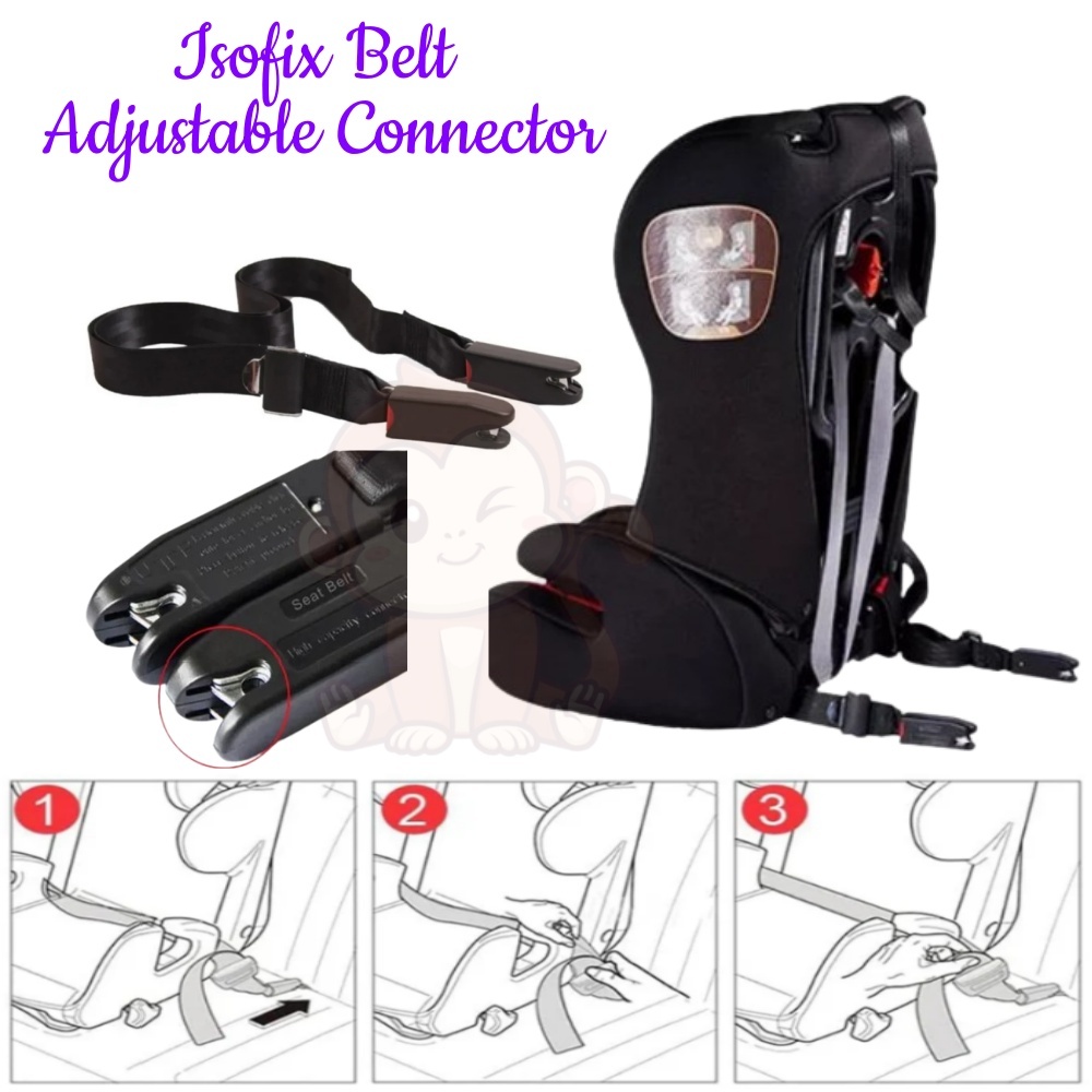 **STOK SEDIA**Carmind Tempat Duduk Kereta Bayi Tali Keselamatan Isofix ...