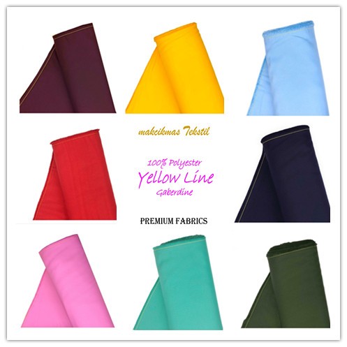 60" Kain Polyster Yellow Line / Kain Uniform / Kain Jururawat / Linen ...