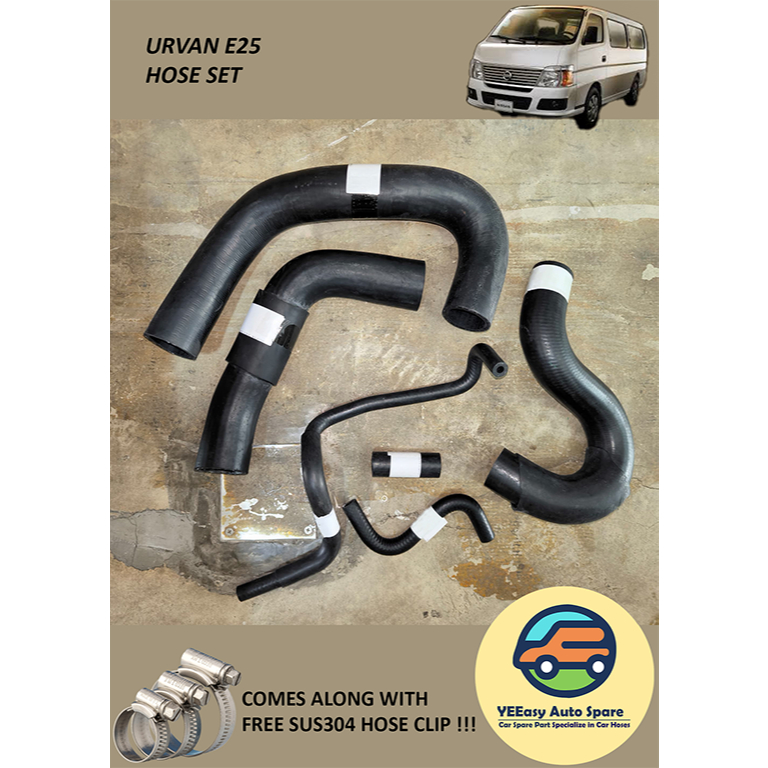 NISSAN URVAN E25 - RADIATOR & BY PASS HOSE SET | Shopee Malaysia