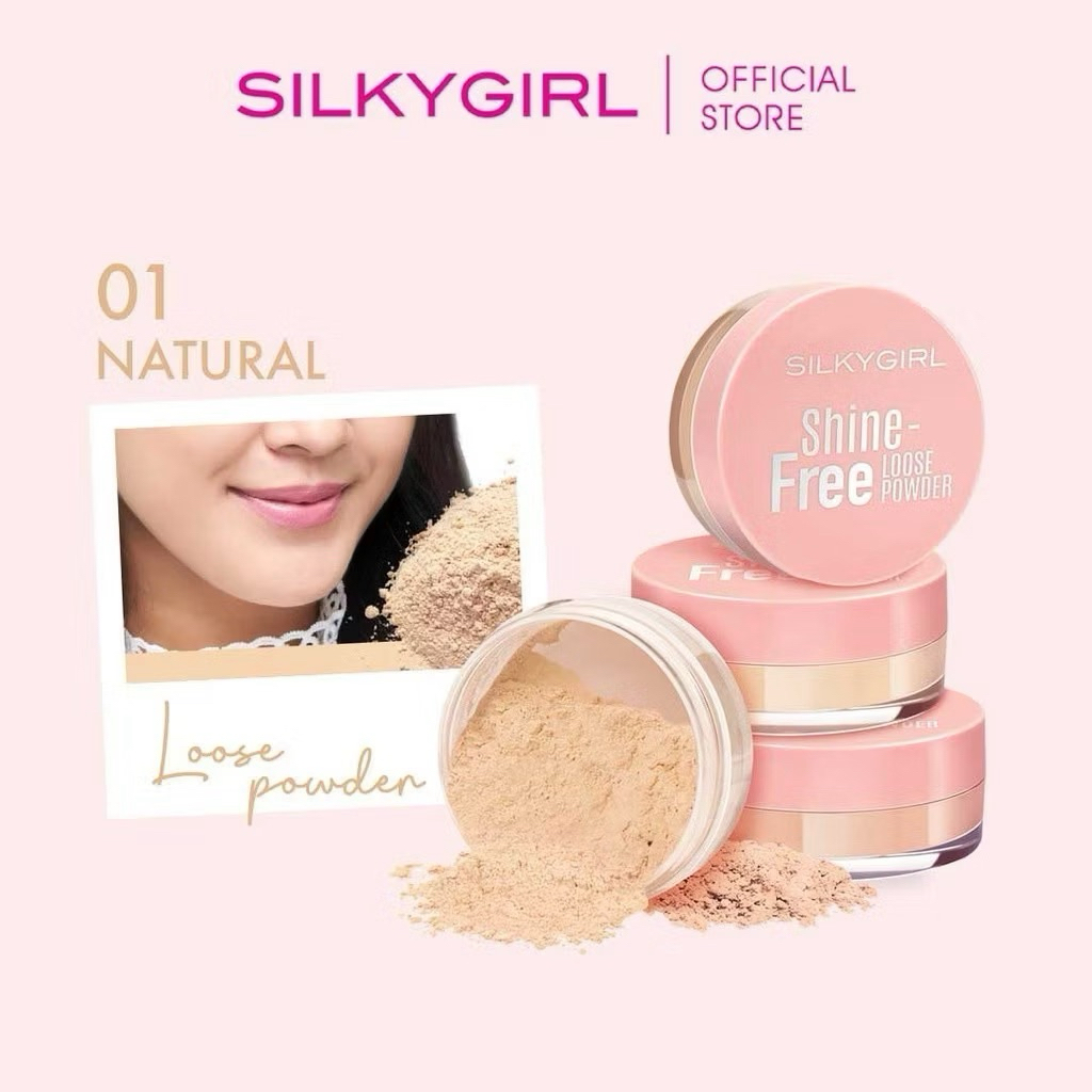 💖SILKYGIRL Shine-Free Loose Powder 10g💖 - 01 Natural | Shopee Malaysia