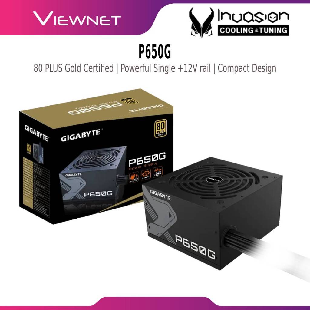 GIGABYTE P650G 80 PLUS GOLD 650W BEKALAN KUASA POWER SUPPLY PSU WITH ...