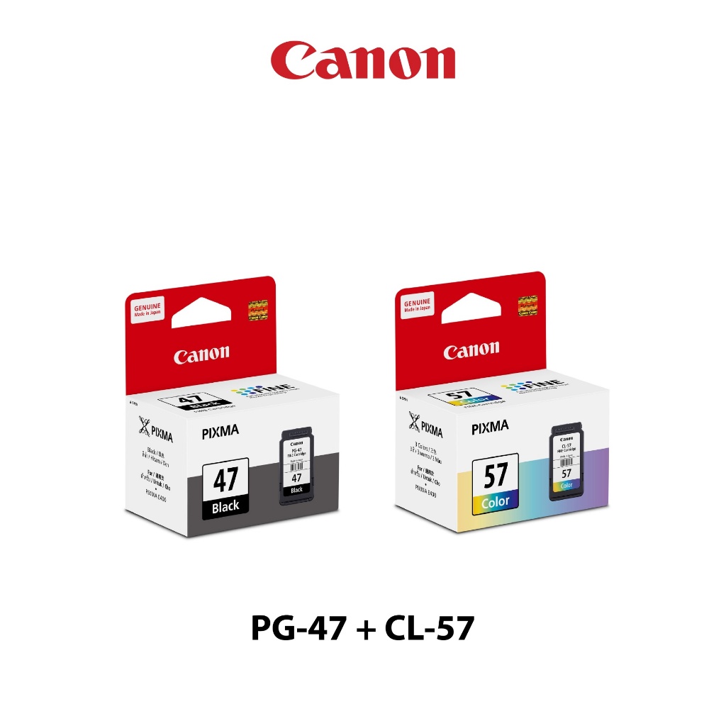 Canon PG-47 / CL-57 FINE Ink Cartridge for Inkjet Printer E400 / E410 ...